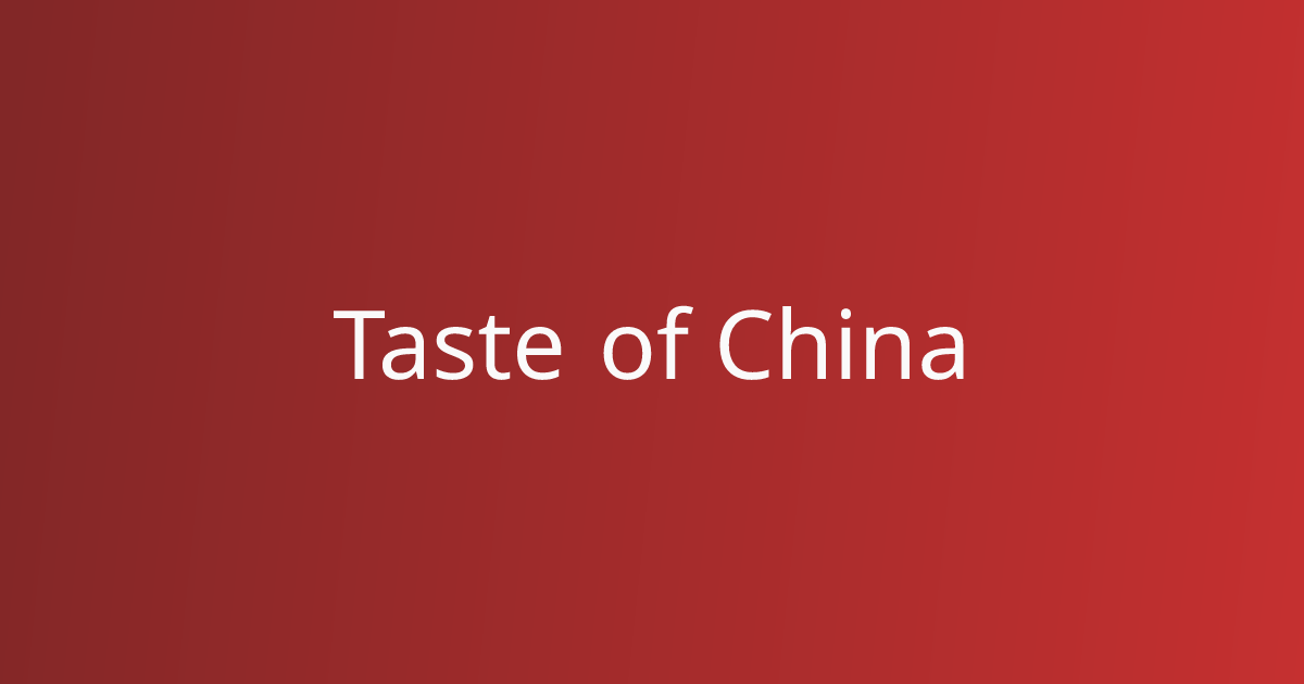 Best Chinese in Charlottesville, VA | Taste of China | Menu